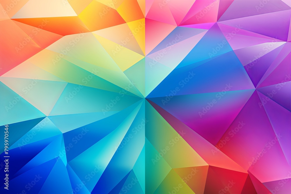 Rainbow Prism Light Gradients: Spectacular Color Dispersion Effusion ...