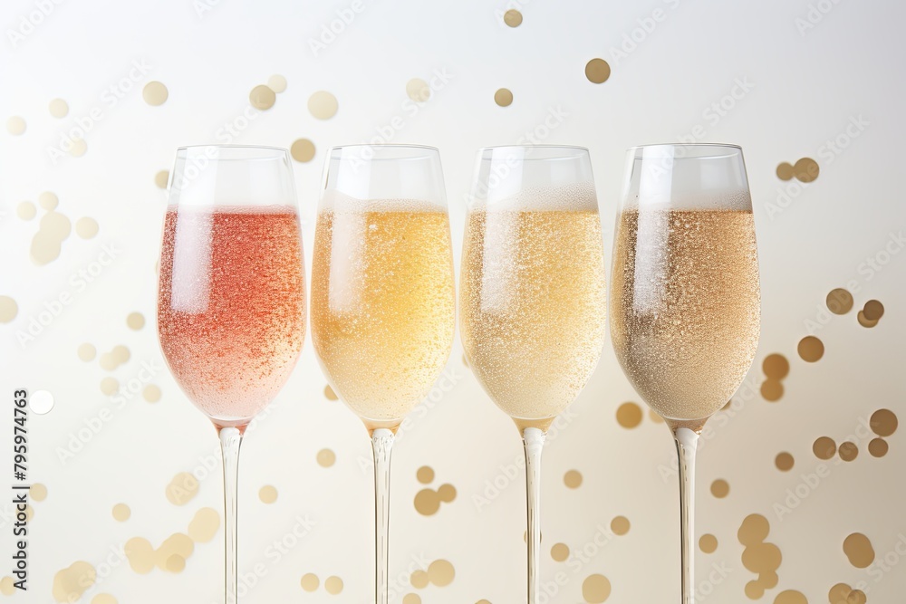 Effervescent Champagne Bubble Gradients: Elegance in Sparkling Prisms ...