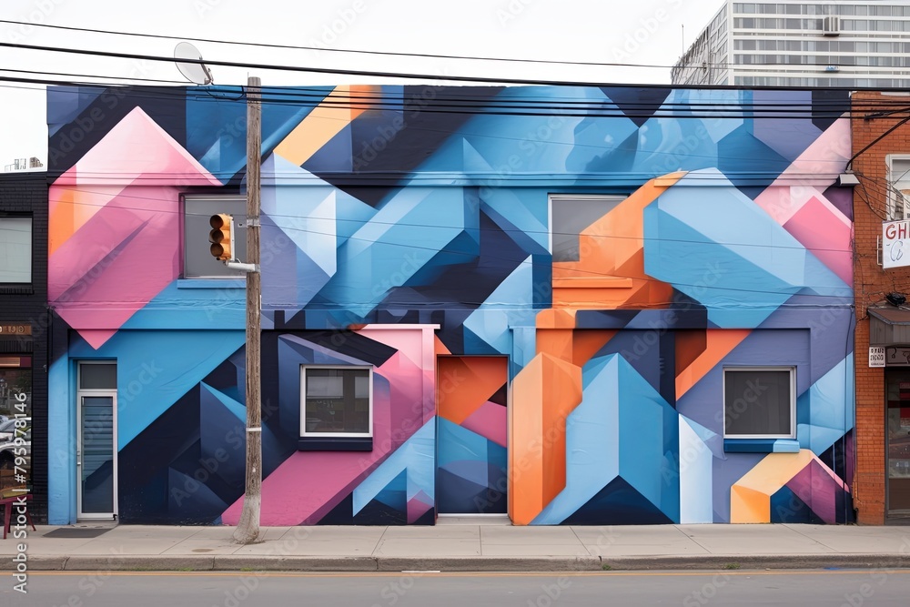 Urban Street Art Gradients: Bold Hues of Urban Expression Stock ...