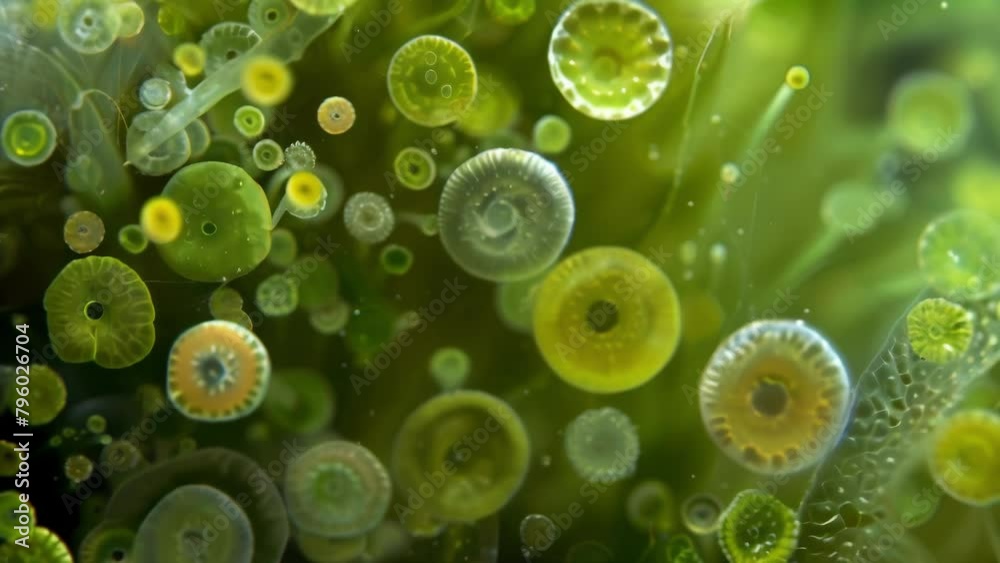 From tiny floating spheres of green algae to microscopic crustaceans ...