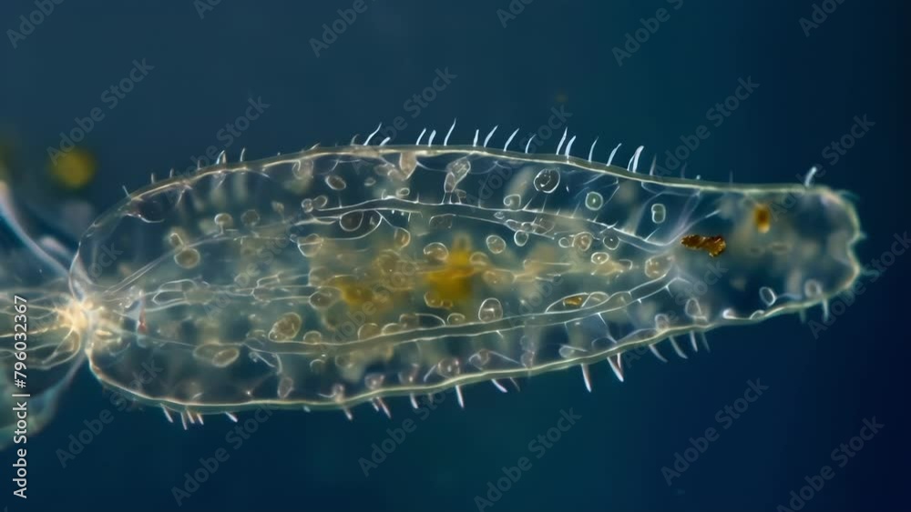An extreme closeup of a Euglenoids flagellum highlighting its intricate ...
