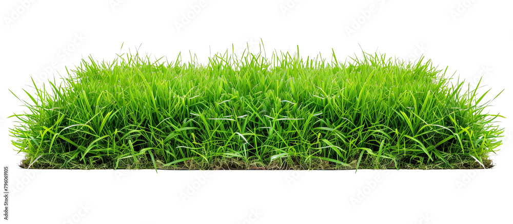 Lush green turf grass, perfectly manicured for a classic suburban lawn ...
