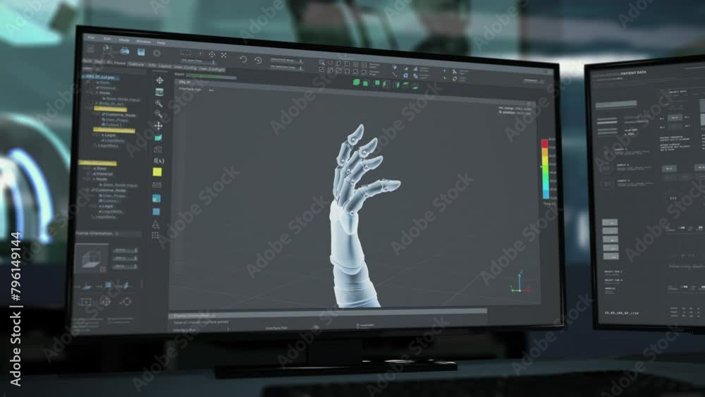Using modern blueprint drafting program to create a futuristic project ...