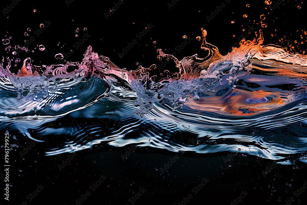 Subtle gradations in opacity and color showcasing the beauty of water ...