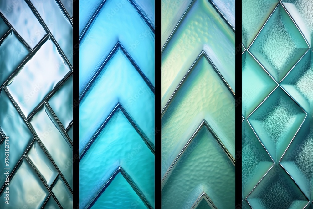 Frosted Windowpane Gradients: Chilled Glass Patterns Exploring Stock ...