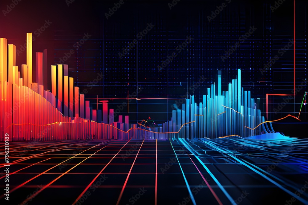 An abstract forex chart wallpaper displaying geometric shapes and lines ...