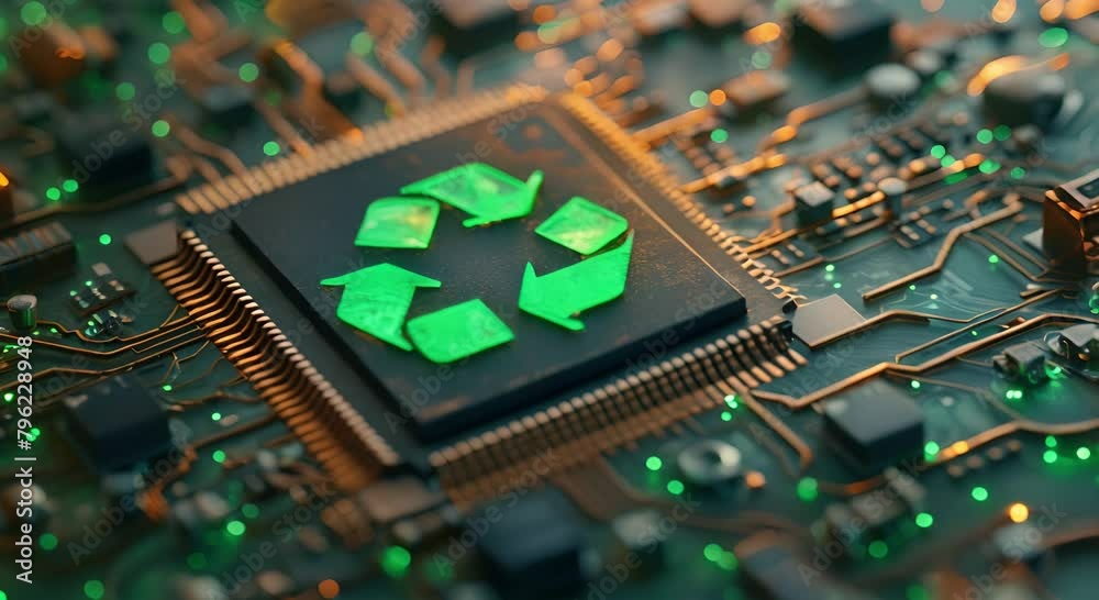 Recycled CPU: Green Computing and Environmental Tech,Sustainable ...