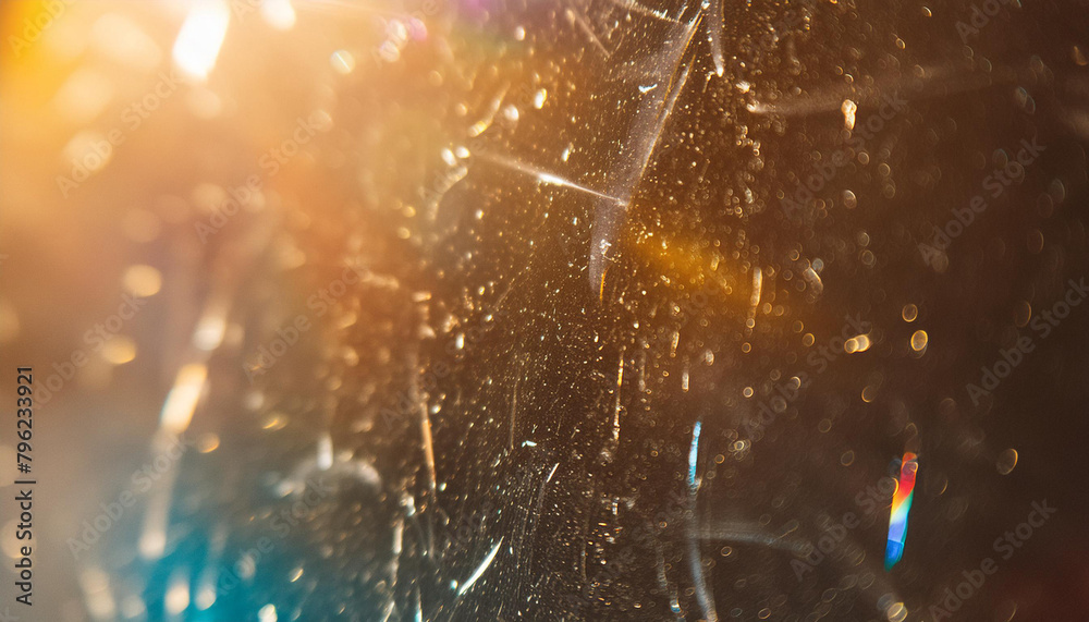 Dust scratches overlay. Old film effect. Blue distressed faded glass ...