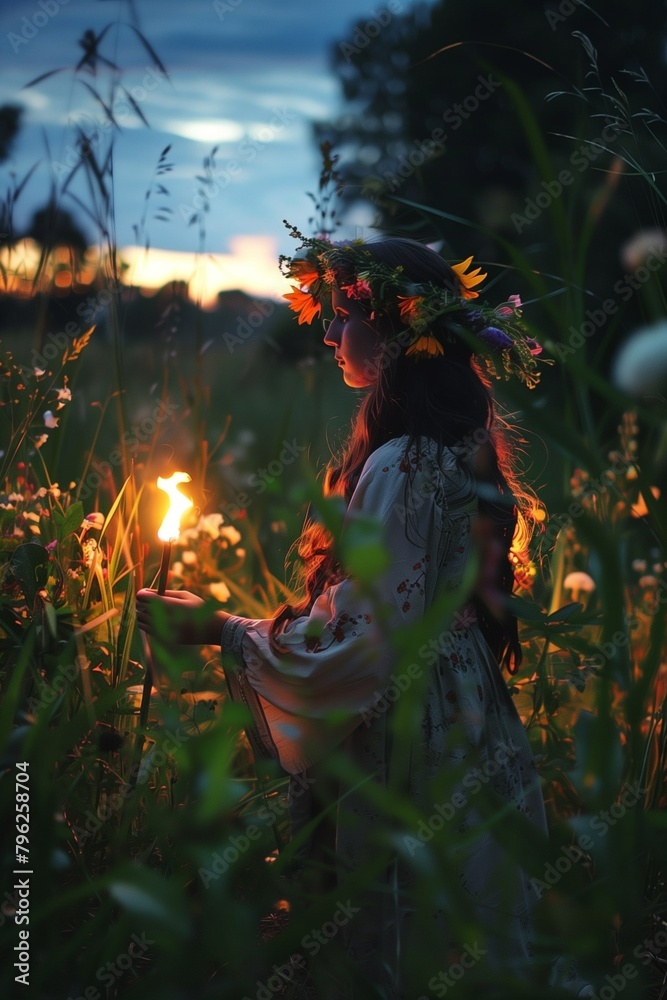 Slavic rituals on Kupala night. Midsummer holiday, early summer holiday ...