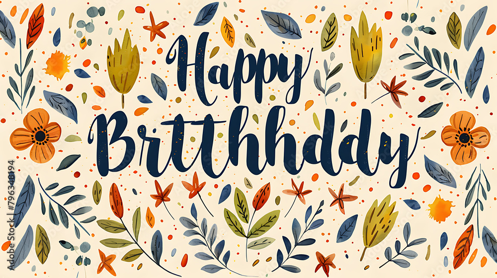 Happy birthday write to you with a birthday celebration greeting card ...