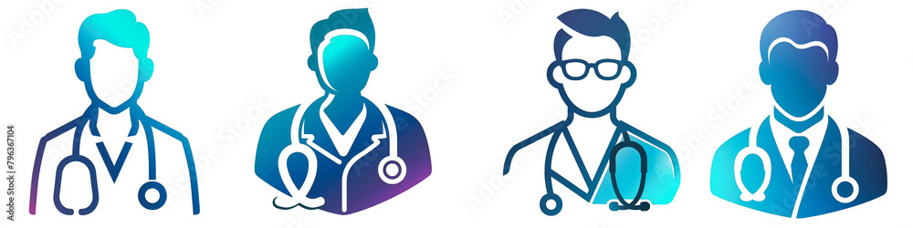 Doctor clipart collection, symbol, logos, icons isolated on transparent ...