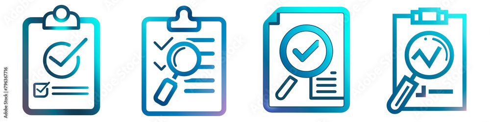 Audit clipart collection, symbol, logos, icons isolated on transparent ...