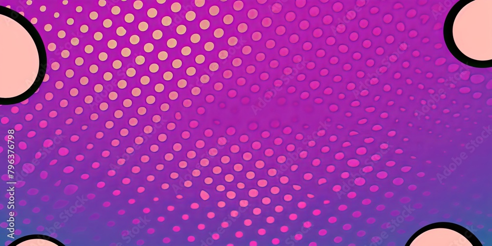 Purple pop art background in retro comic style with halftone dots ...