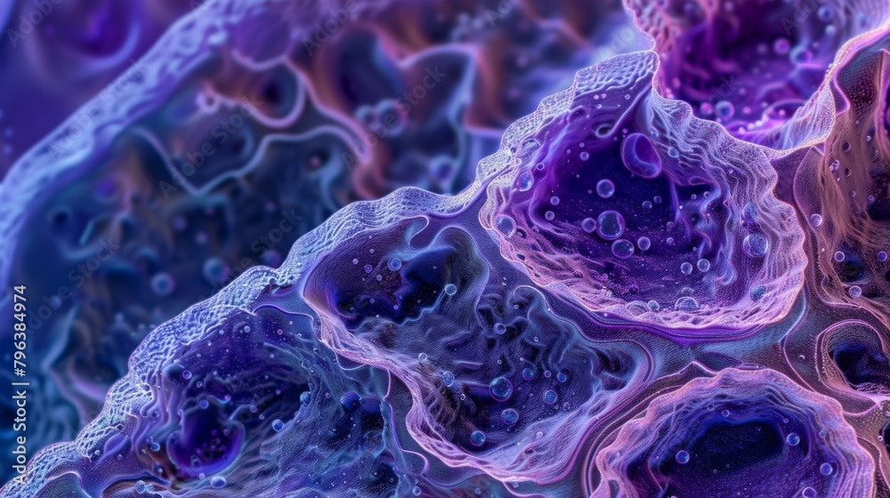 In this microscopic image the Golgi apparatus of an animal cell is ...