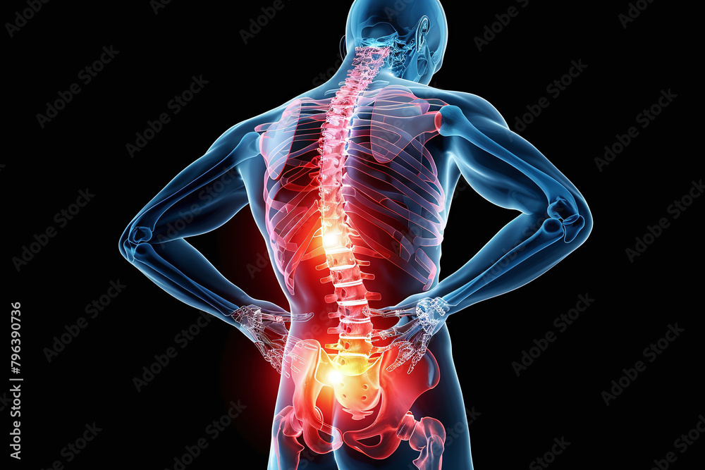 Futuristic biomedical concept of a holographic scanning a patient's ...