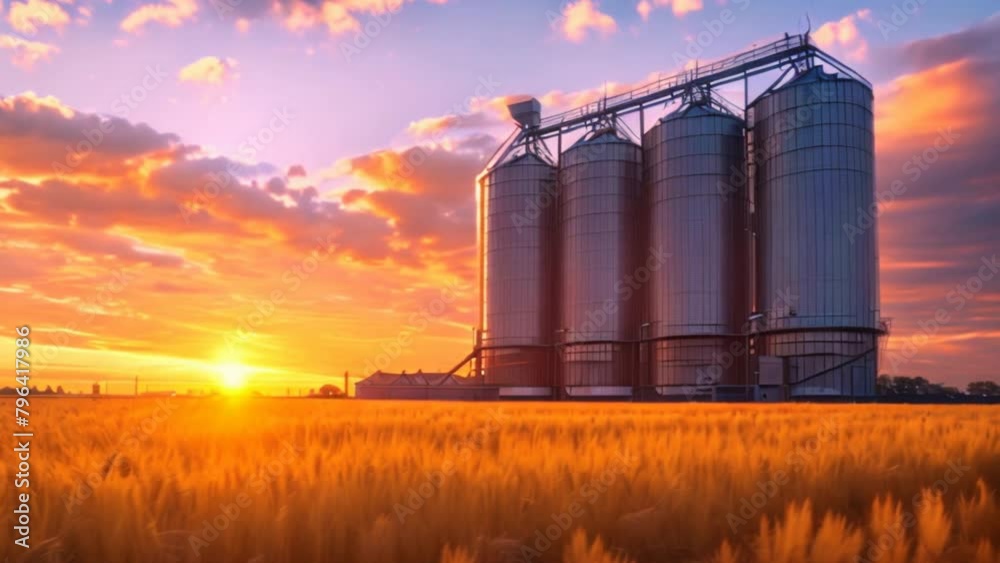 Agro storage granary elevator at an agro-processing plant for ...