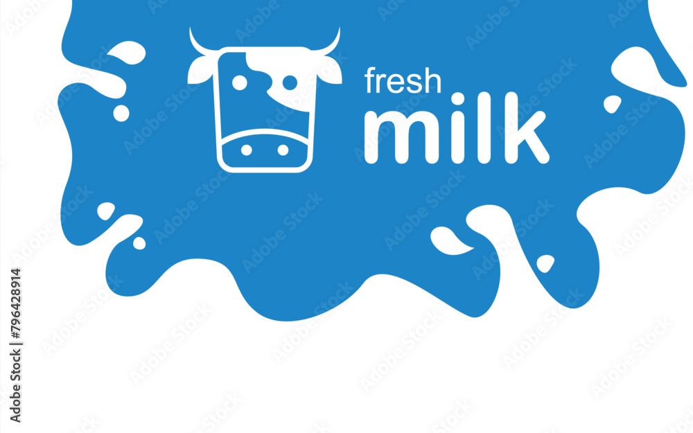 Milk Logo. Milk Background. Fresh Milk. Milk Wave. Milk logo design ...