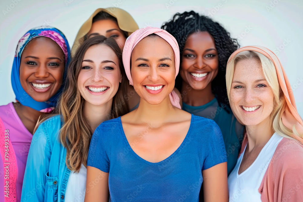 Foto de Faces of models of different nationalities and ages. Lots of ...