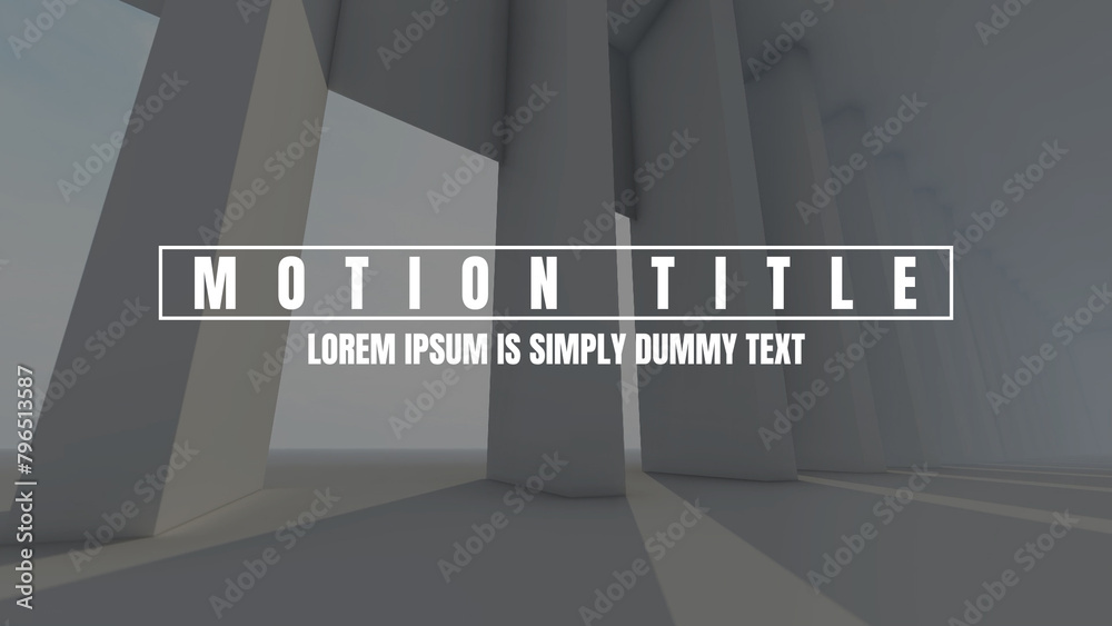 Box Motion Title Stock Template | Adobe Stock