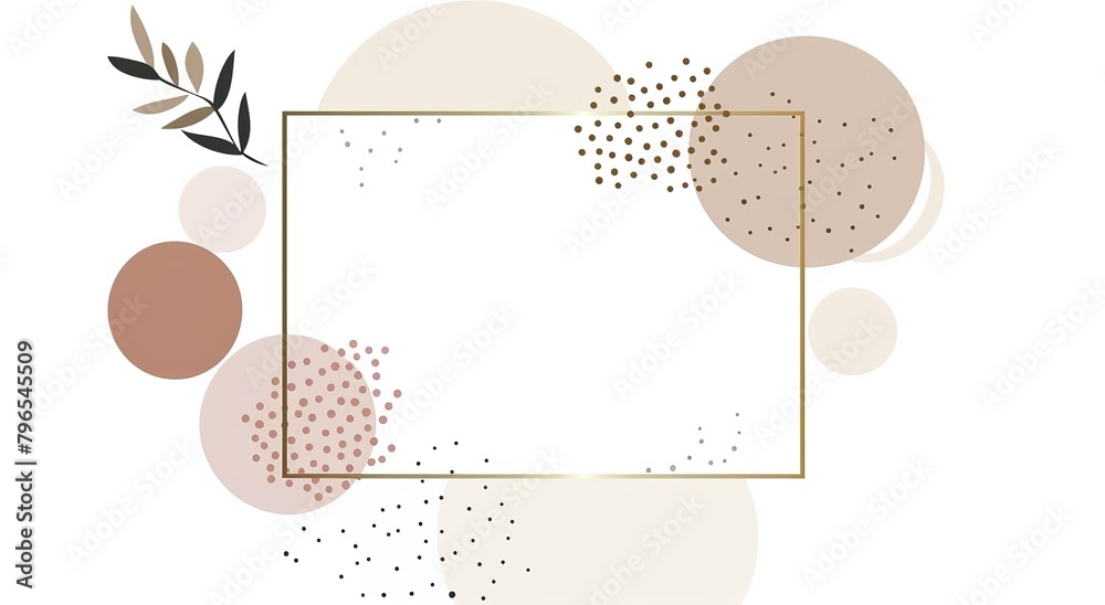 Vector Illustration of a Simple Blank Horizontal Rectangle with a Thin ...