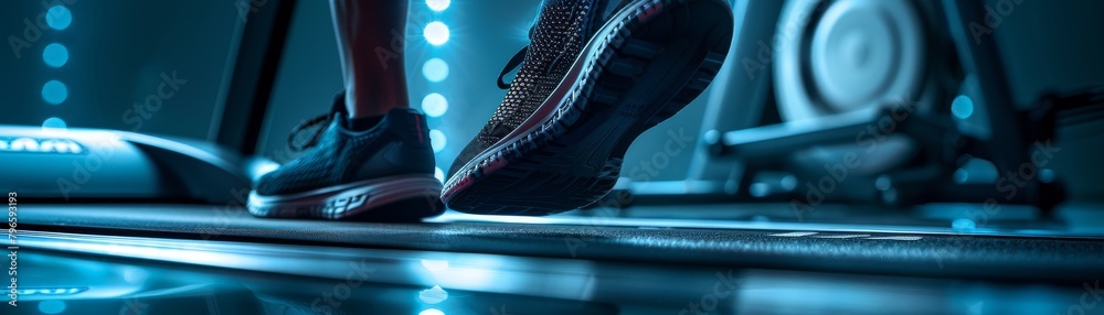 Ilustracja Stock: Minimalist depiction of an elliptical machine's foot ...