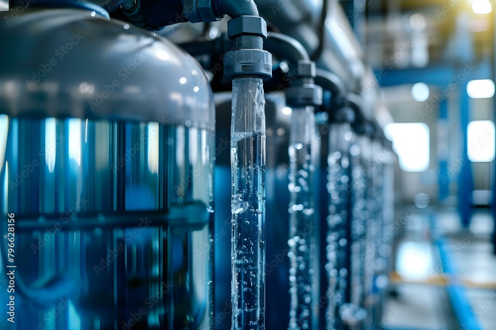 Automated industrial water treatment system using reverse osmosis in ...