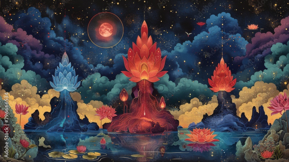 An illustration set featuring mythology and mystical objects for your ...