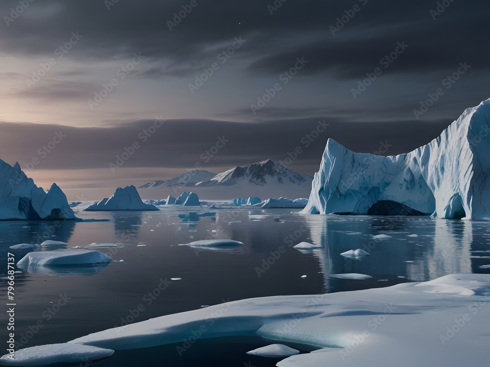 iceberg in polar regions, polar iceberg, iceberg, polar regions, polar ...