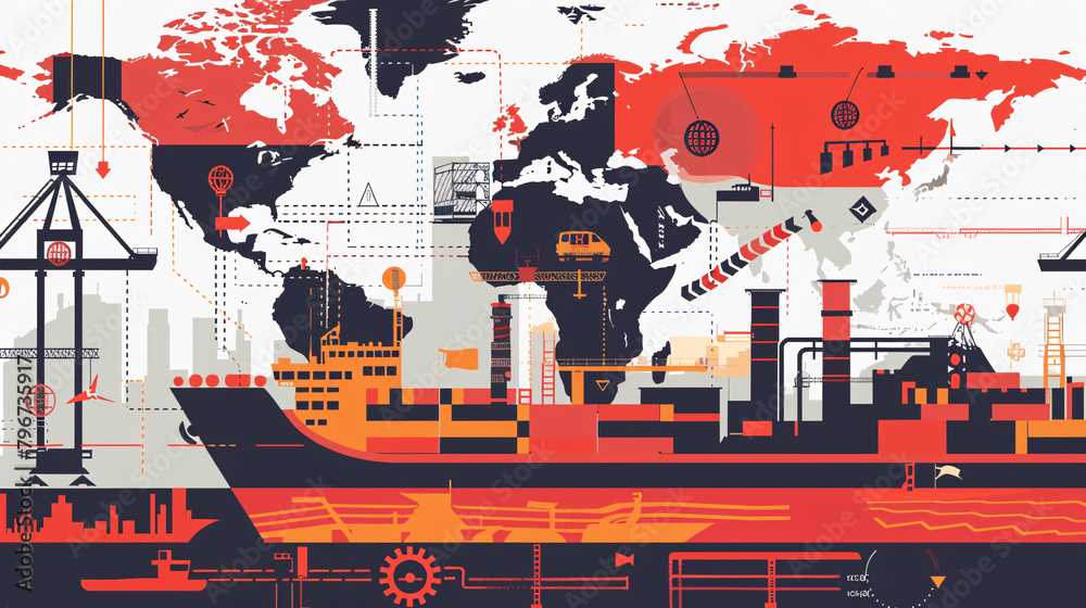 An infographic illustrating the economic effects of international ...