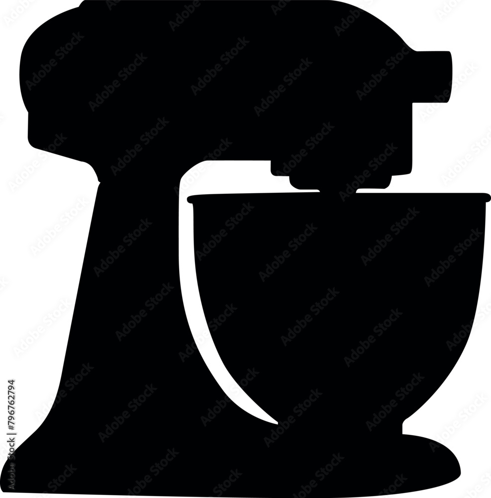 Stand Mixer SVG Cut File for Cricut and Silhouette, EPS Vector, PNG ...