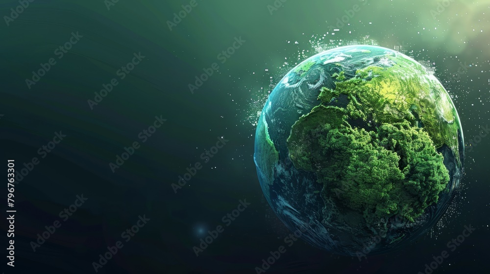 world globe planet earth background banner sustainable environment ...