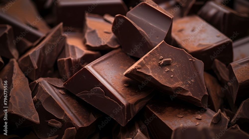 "The macro texture of chocolate" is a phrase that refers to the overall ...