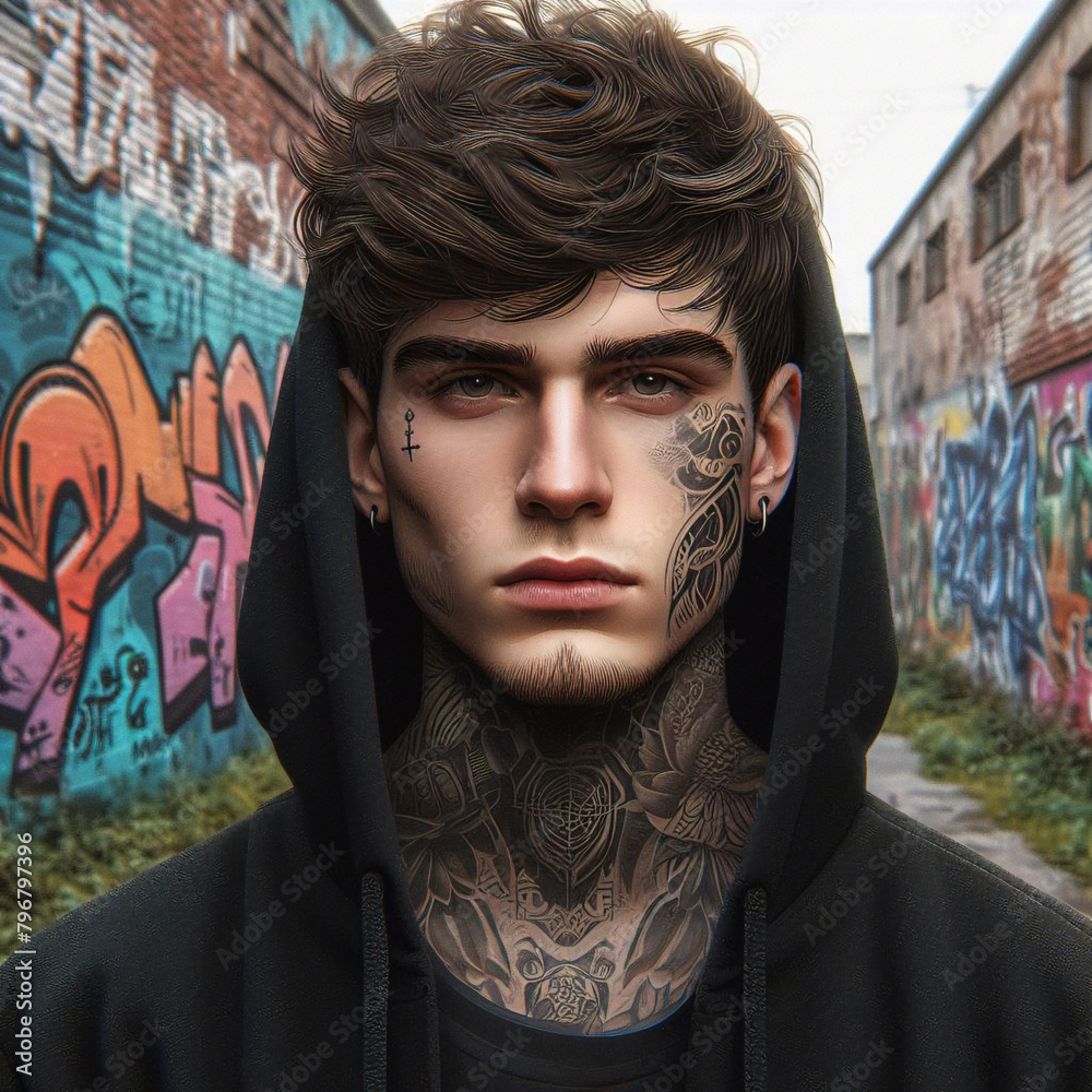 Gang member with guns, doing gang signs, wearing ski masks, balaclavas ...