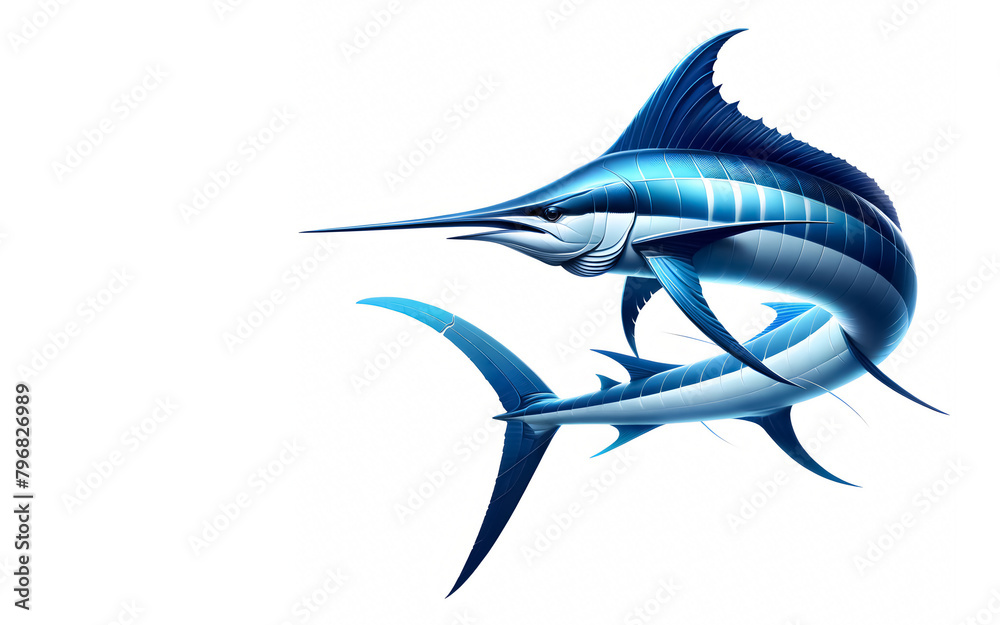 Detailed 3D Representation of Atlantic Blue Marlin, Atlantic Blue ...