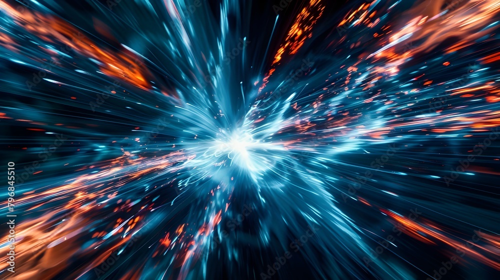 Explosive shockwave of distorted air pressure and cosmic energy in a ...