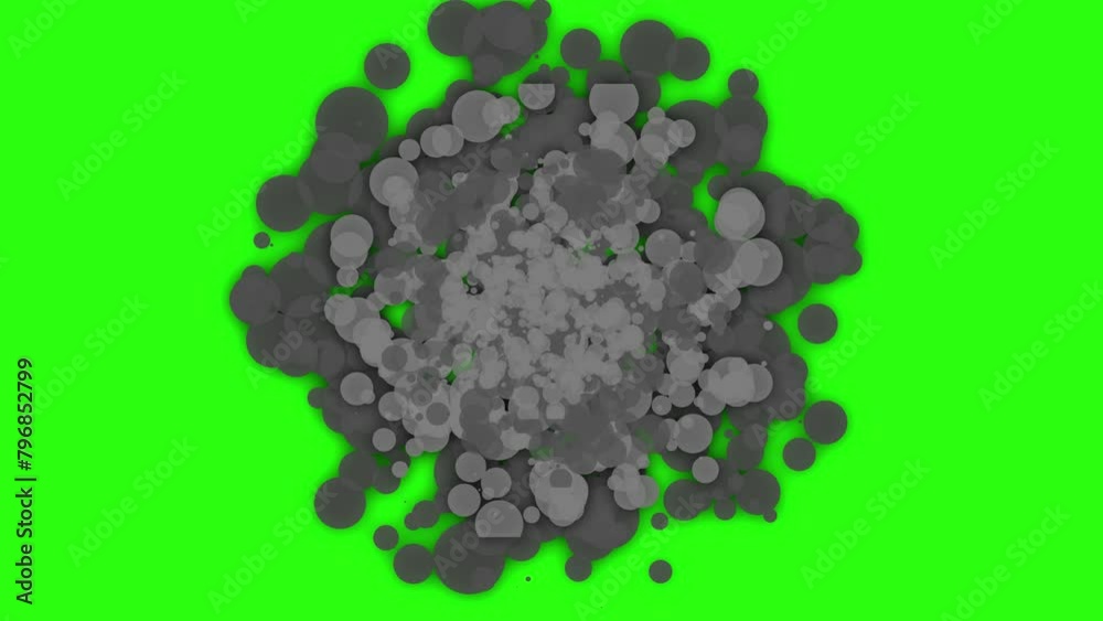 explosion animation with motion blur and non motion blur effect 4k ...