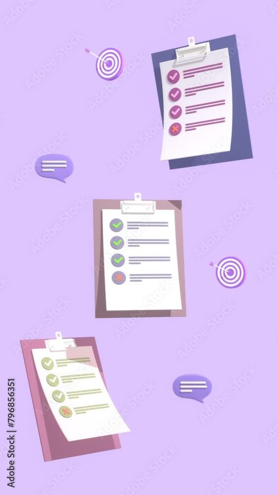 Animated Daily Routines Checklist In Vertical Video, Priority Checklist ...
