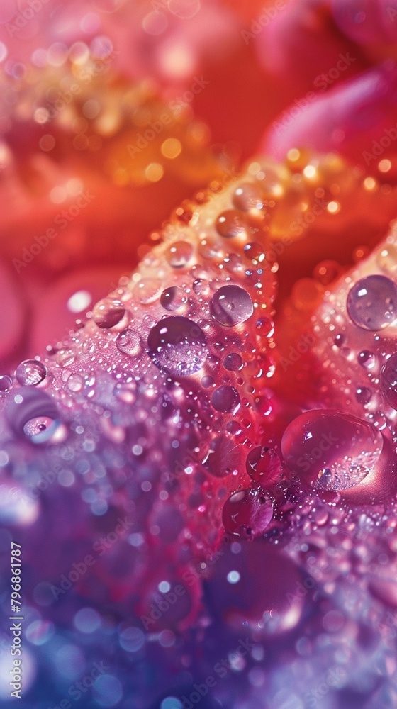 Imagine a tooth surface covered in a gummy layer, with water droplets ...