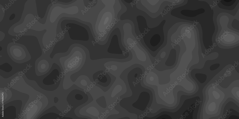 Gray Stylized topographic contour map. Geography scheme and terrain ...