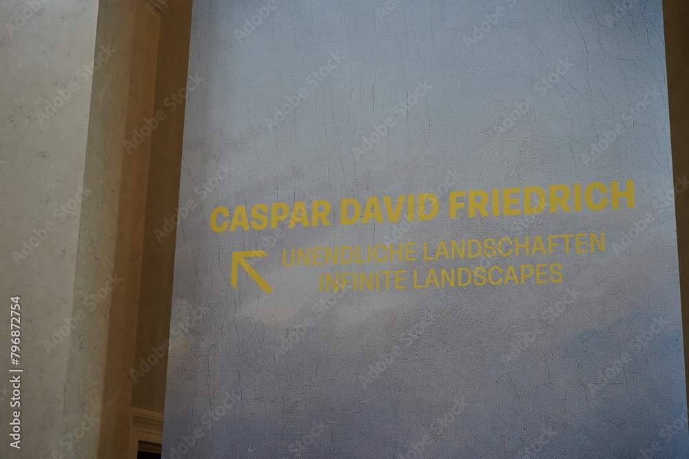 Wegweiser der Ausstellung "Caspar David Friedrich - Unendliche ...