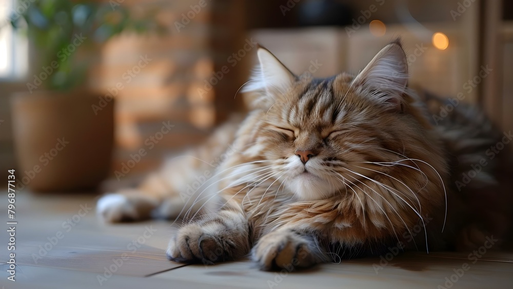 Cat with FLUTD experiencing painful urination due to urinary tract ...