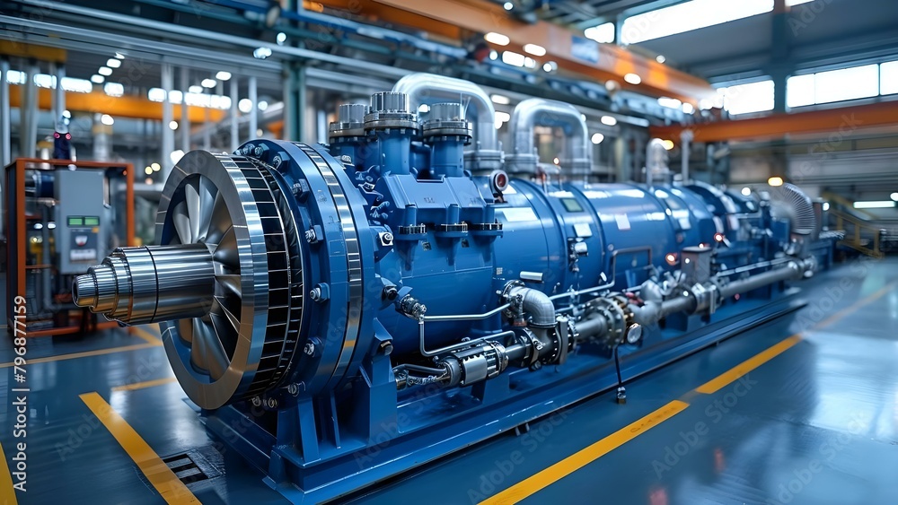 Gas turbine engine in pressurized enclosure powers offshore oil ...