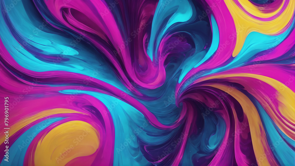 Abstract compositions exploring the fantastical nature of fluid ...