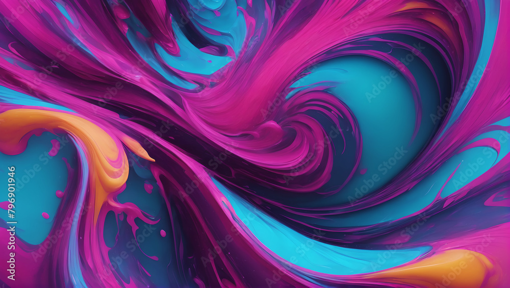 Abstract compositions exploring the fantastical nature of fluid ...