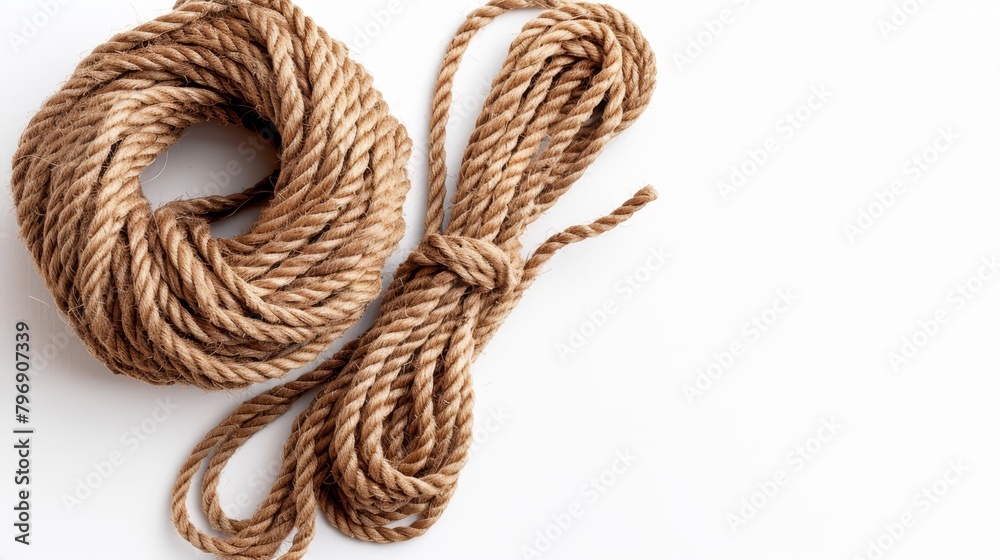 one at the typical end, and another at the very tip of the rope's other ...