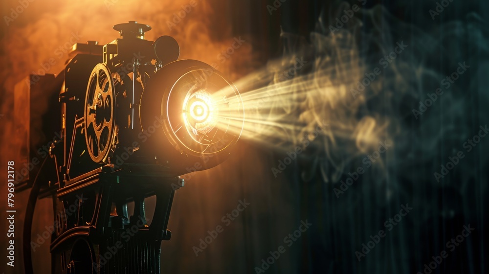 The cinematography concept comes to life with a vintage old-fashioned ...