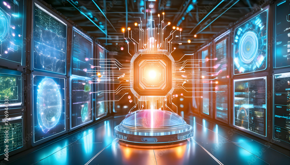 n image depicting the integration of quantum computing with artificial ...