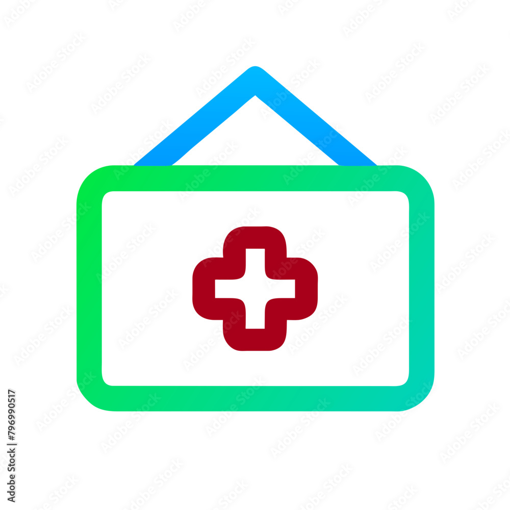 Pharmacy sign icon vector graphics element silhouette medical symbol ...