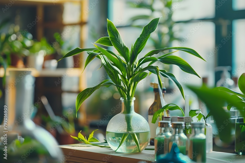 Exploring plant life in a biology lab to understand the natural ...