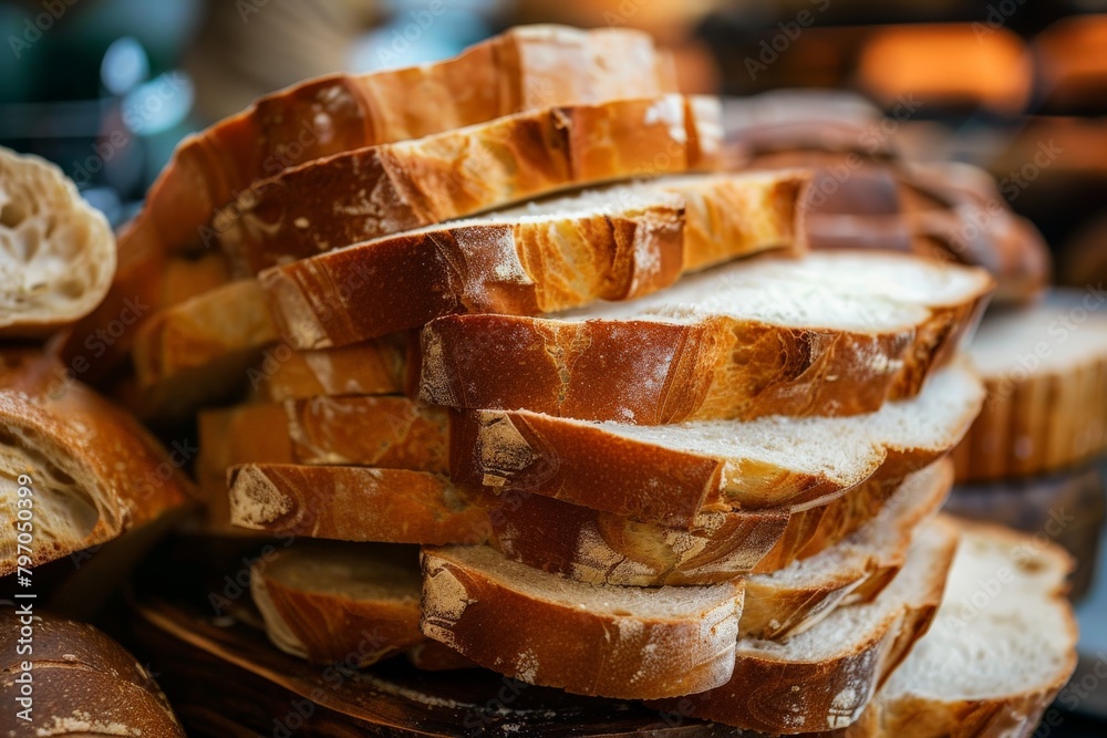 home - baked sourdough bread loaf, multiple stages from dough to final ...